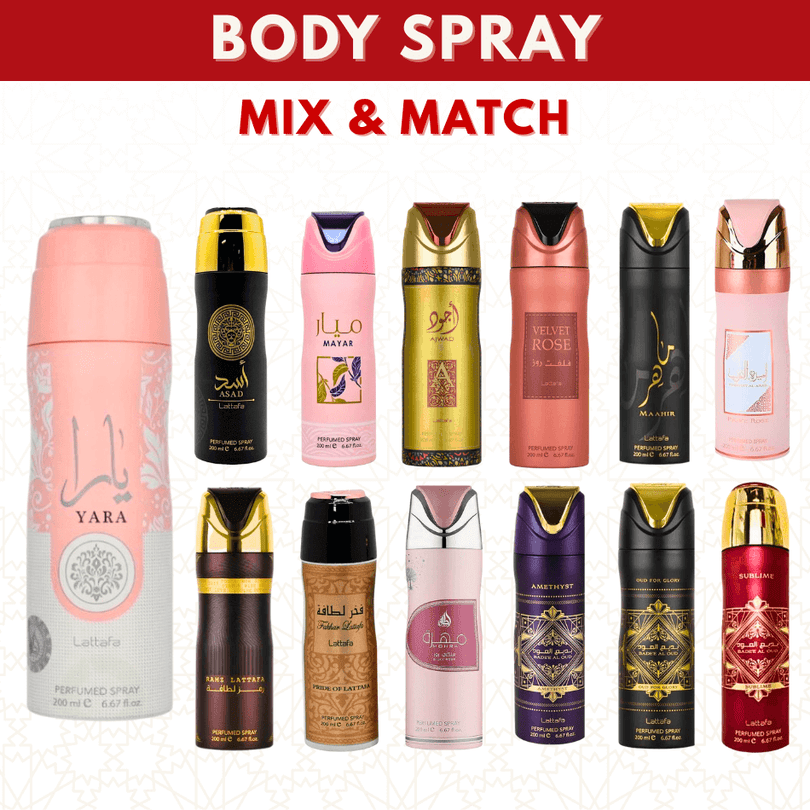 Lattafa Body Spray 200ML – Assorted Scents – Bulk Depot LLC